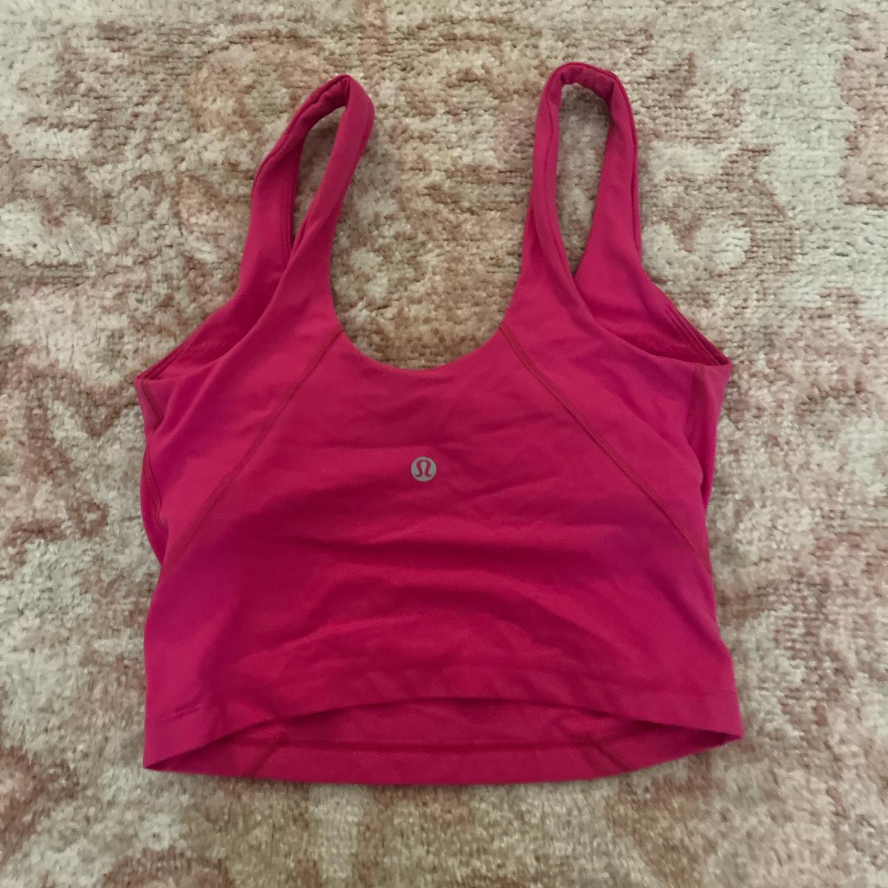 lululemon sonic pink align tank prince negotiable - Depop