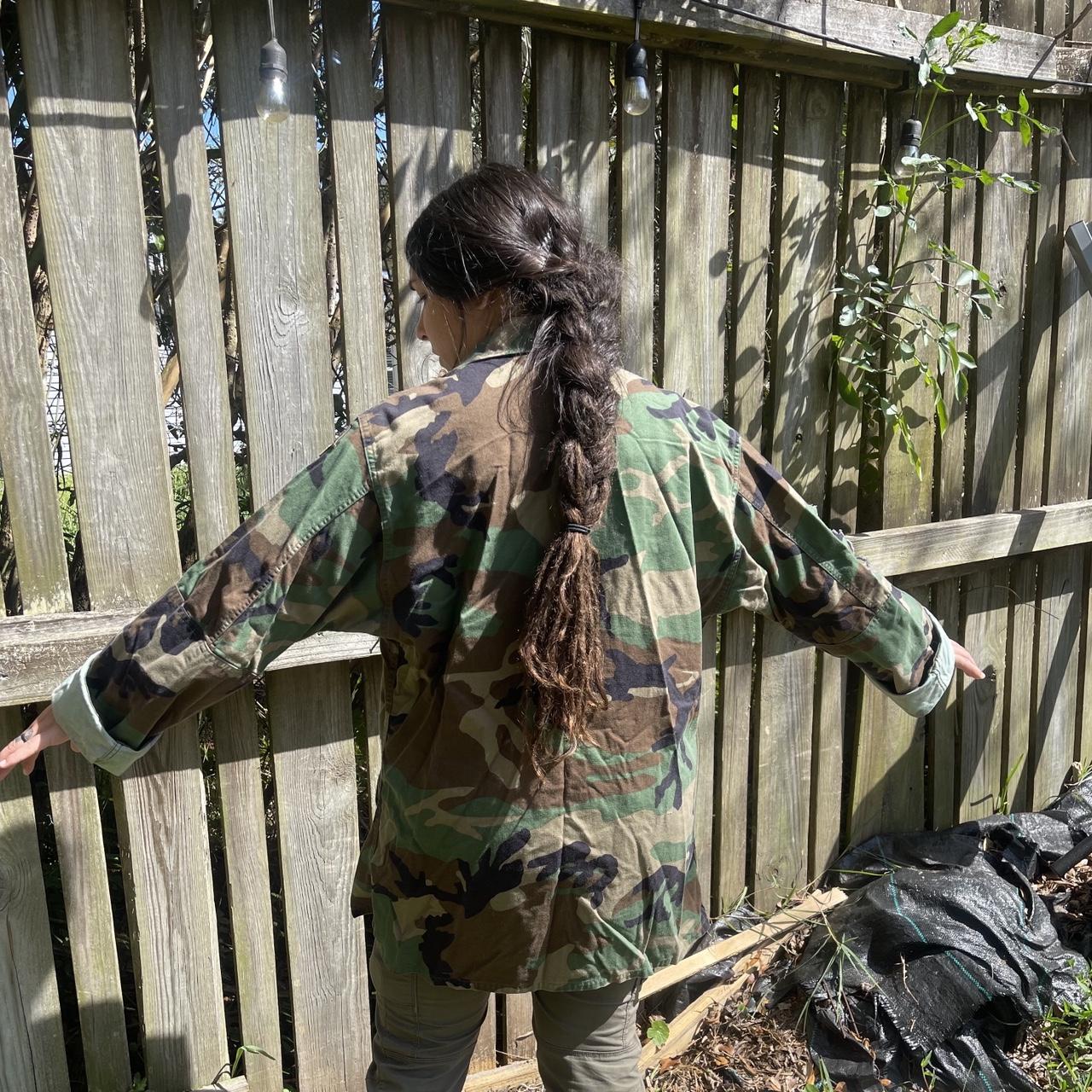 Genuine Army WOODLAND BDU large regular COMBAT... | Depop