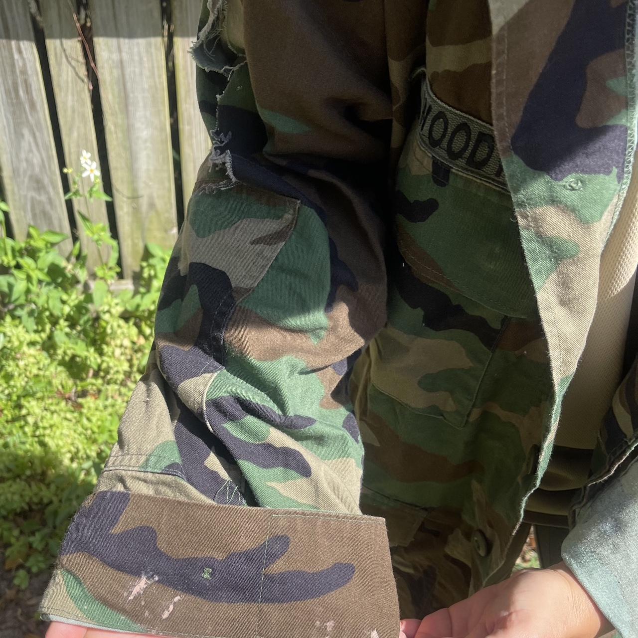 Genuine Army WOODLAND BDU large regular COMBAT... - Depop