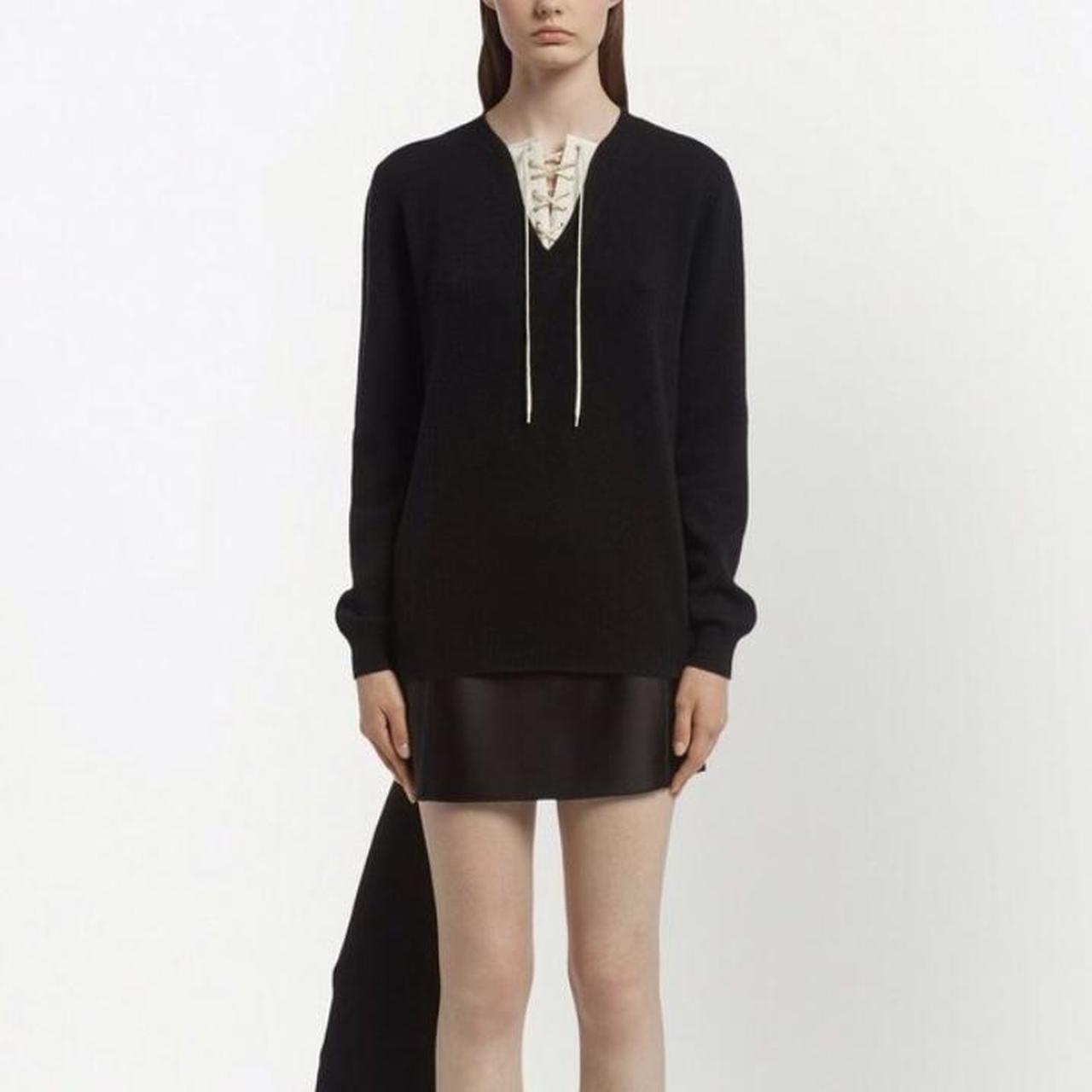 Prada Cashmere Lace Up Jumper Sweater, 38 EU, 0 US.... - Depop