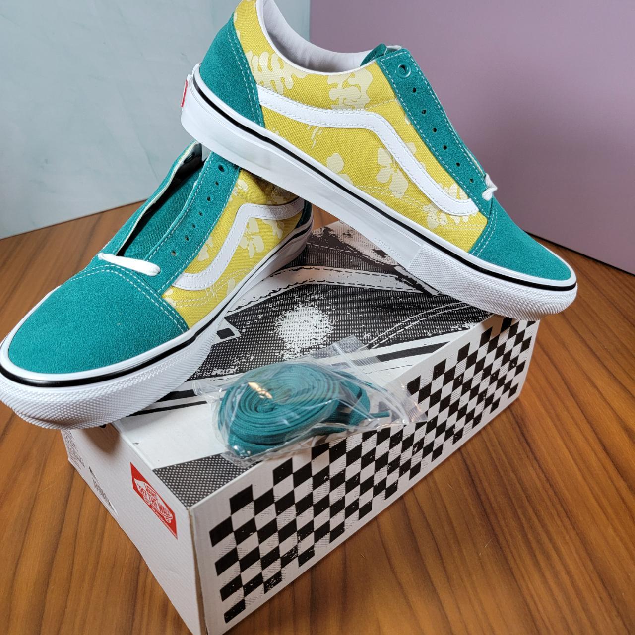🌺 Vans Old Skool Aloha: Ride the Tropical Vibes!... - Depop