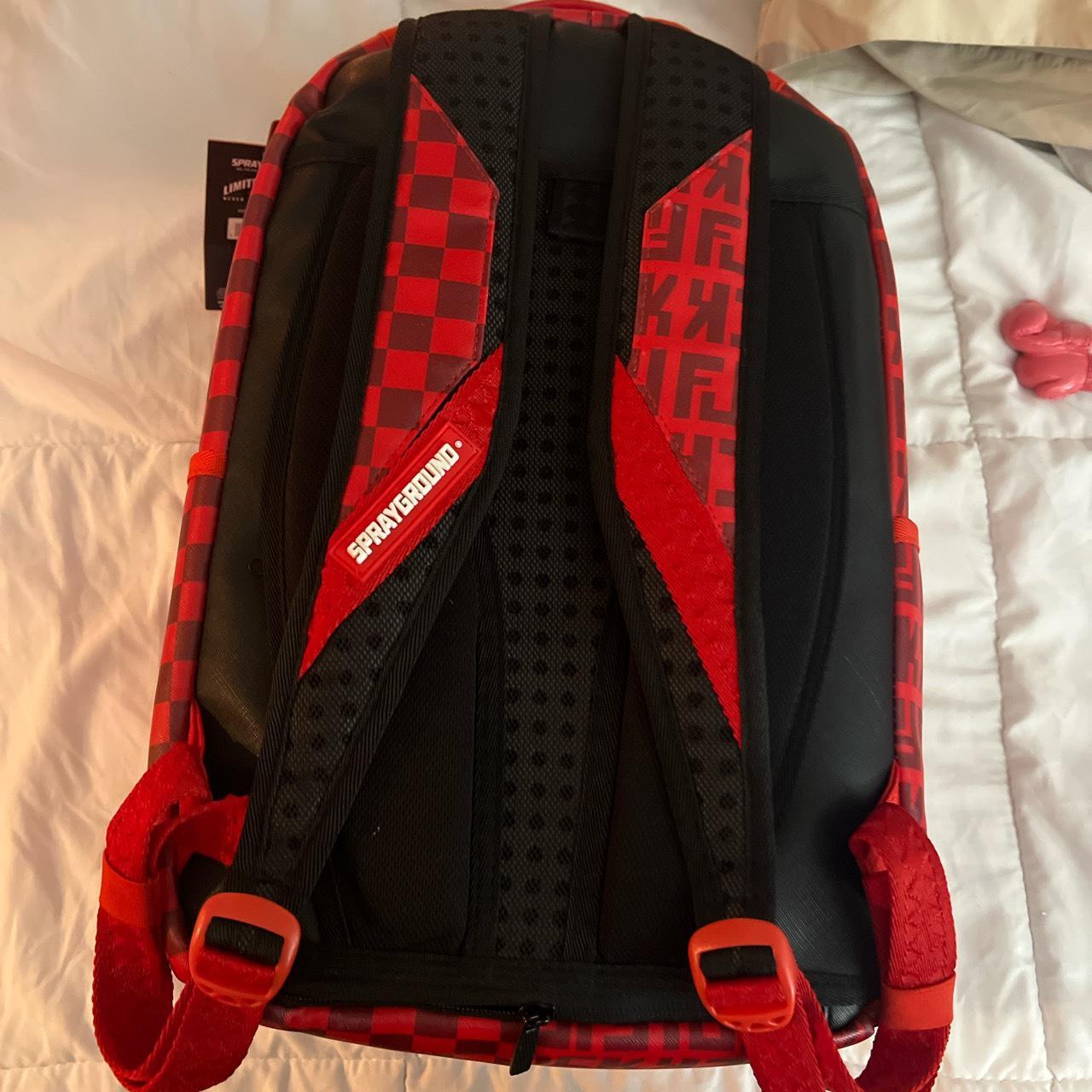 Red shark spray ground backpack brand new - Depop