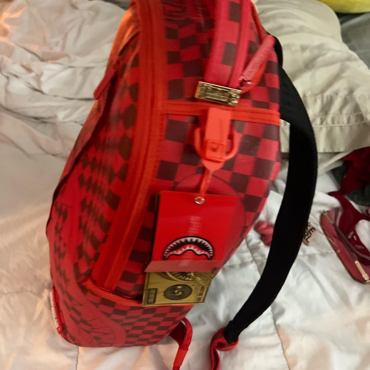 Red shark spray ground backpack brand new - Depop