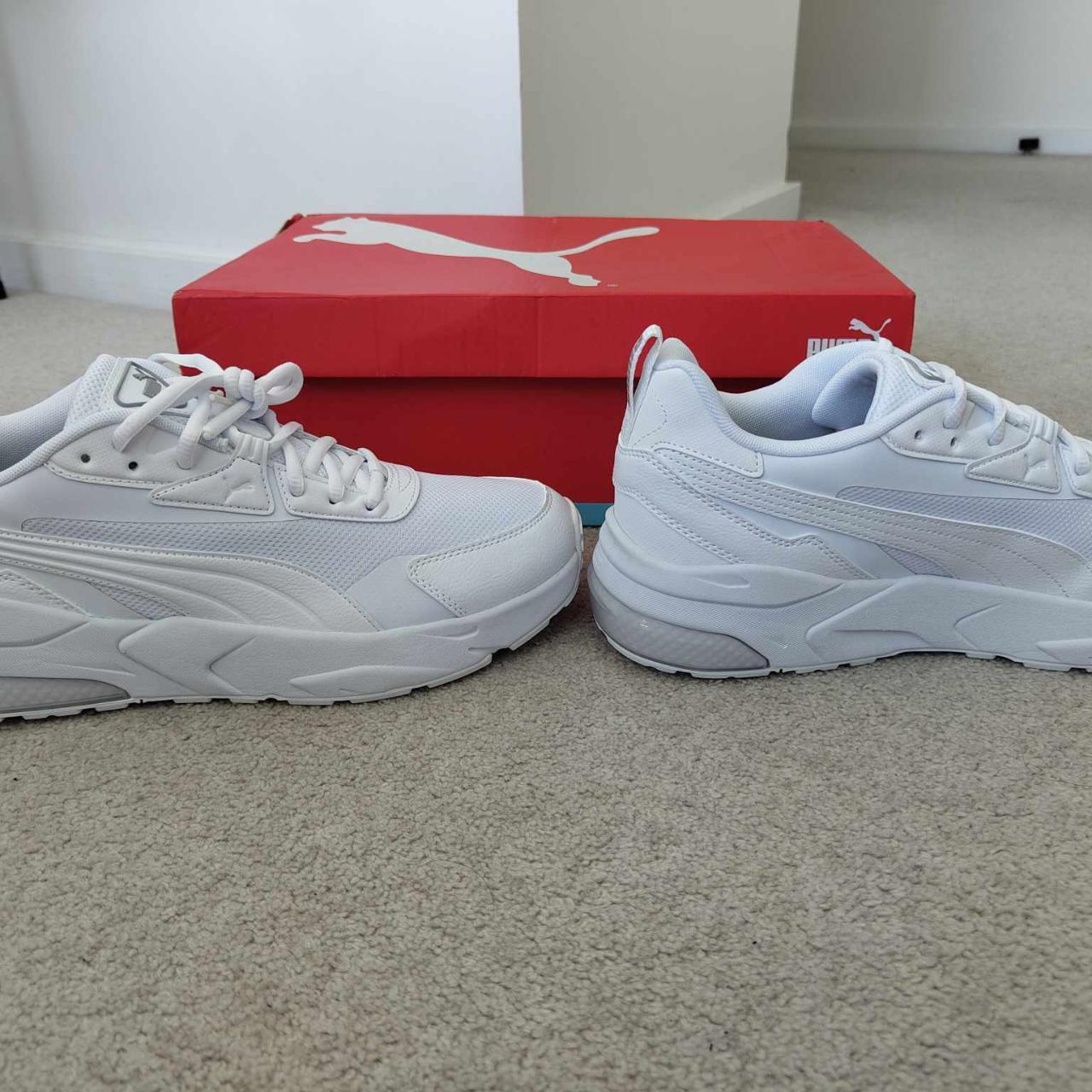 Puma Viz2k Sn00 Triple White USA 11, UK 10, EU... - Depop