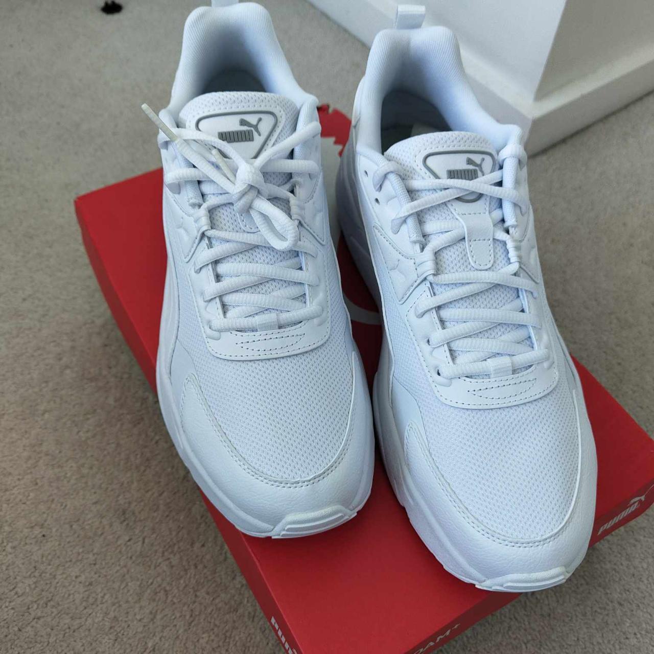 Puma Viz2k Sn00 Triple White USA 11, UK 10, EU... - Depop