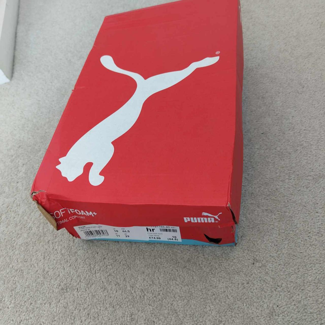 Puma Viz2k Sn00 Triple White USA 11, UK 10, EU... - Depop