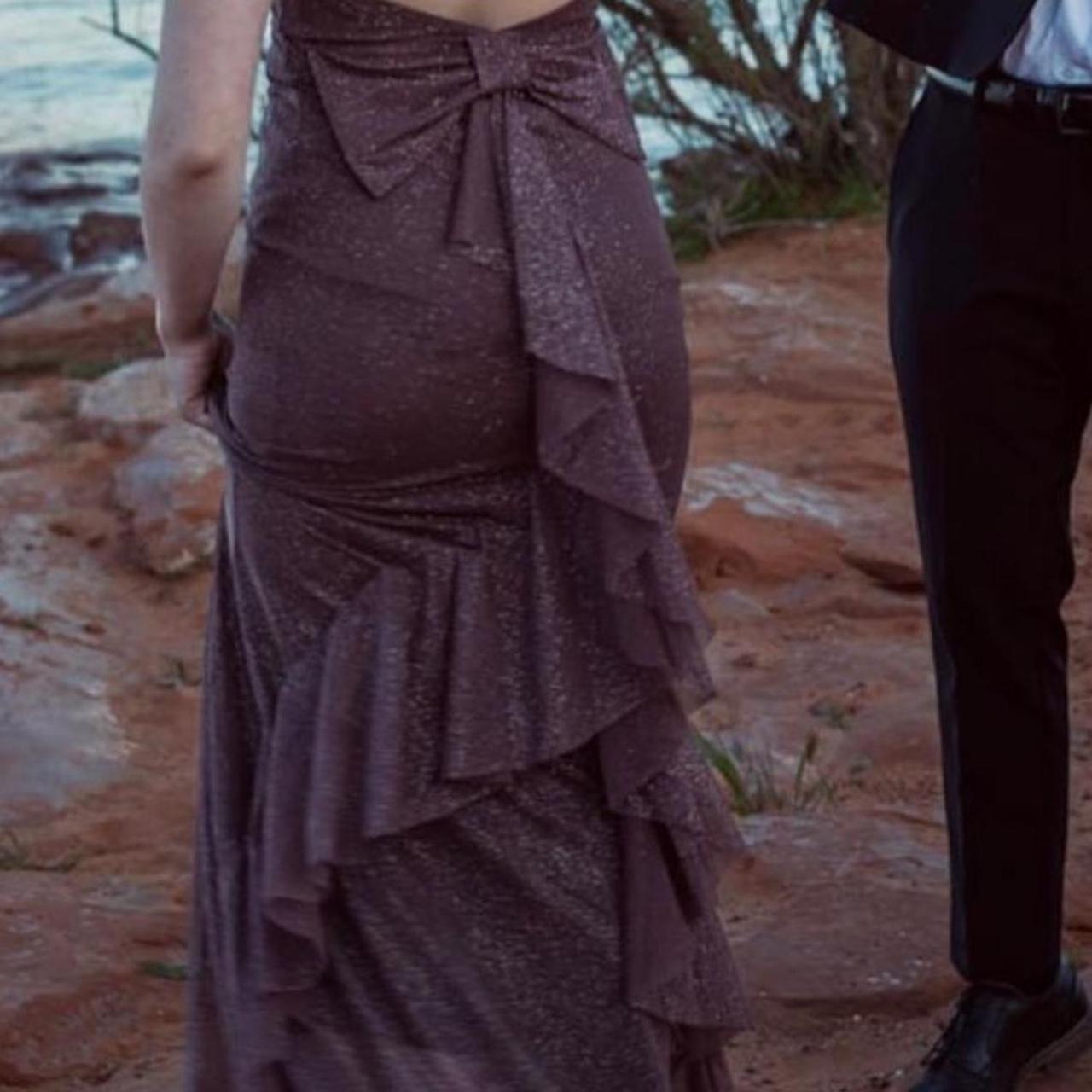 brownish maroon prom dress ! - Depop