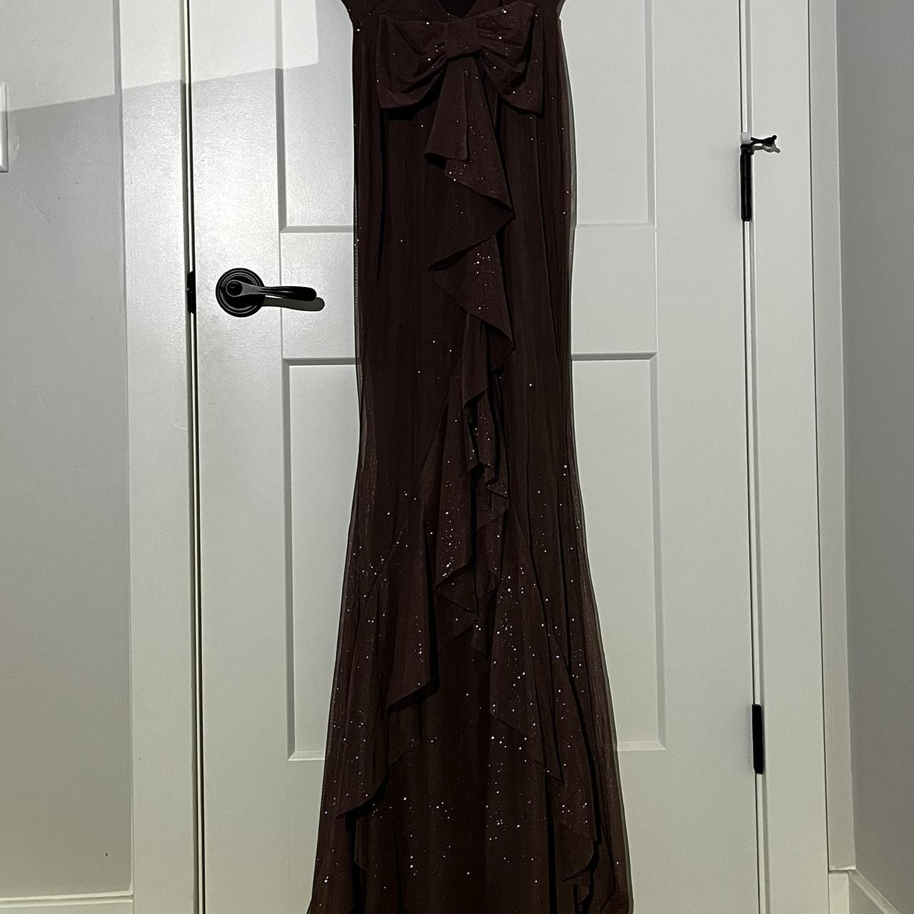 brownish maroon prom dress ! - Depop