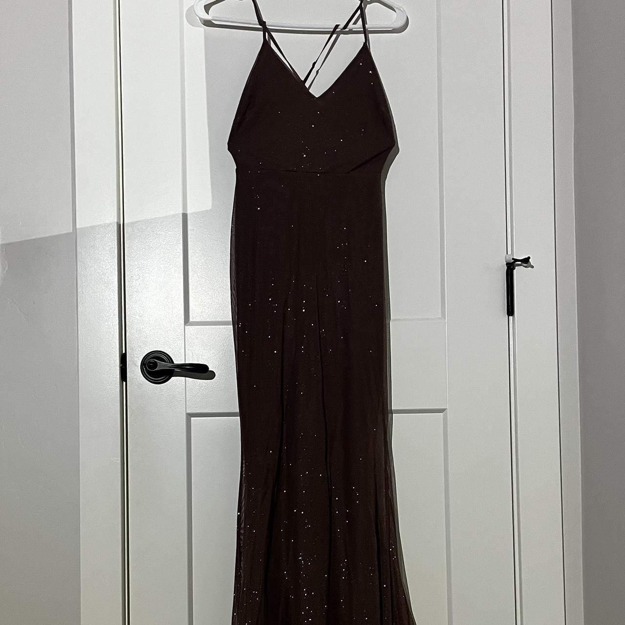 brownish maroon prom dress ! - Depop