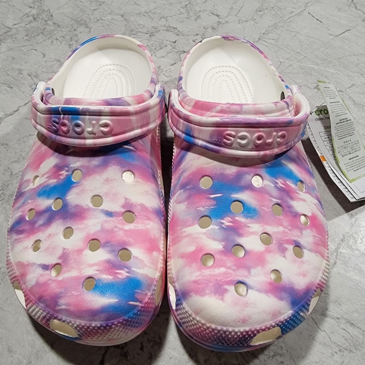 Marble crocs - Depop