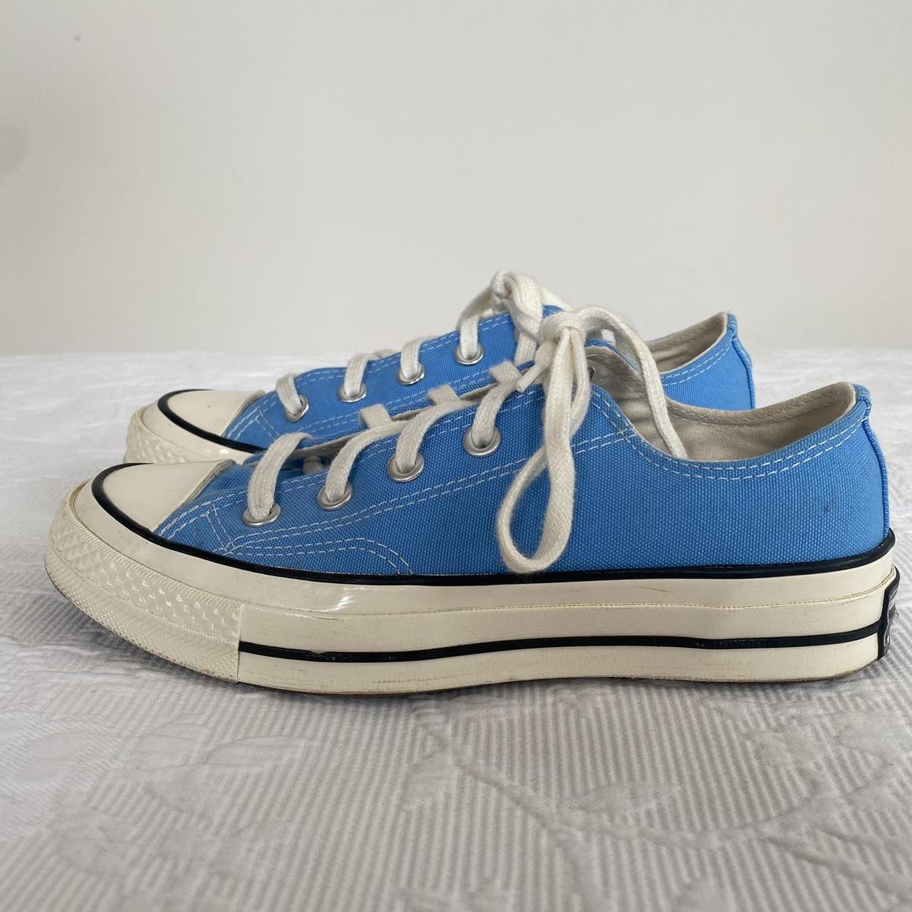 blue converse sneakers 🩵 - Depop