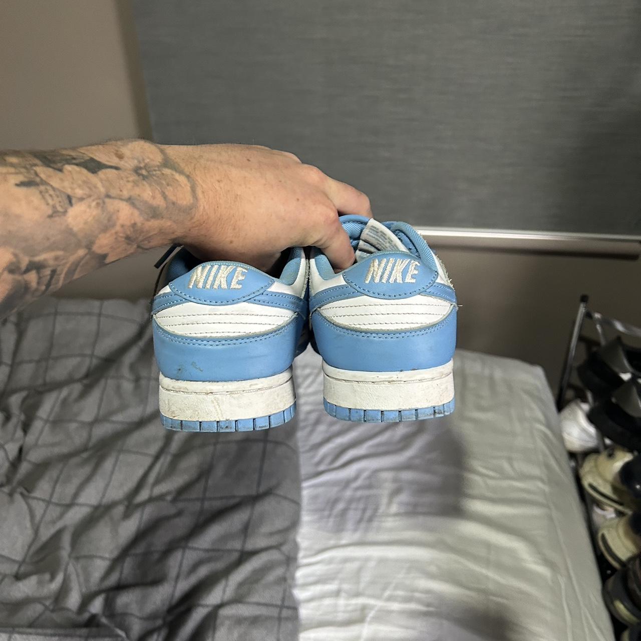 Size 7.5 Uk baby blue dunks - Depop