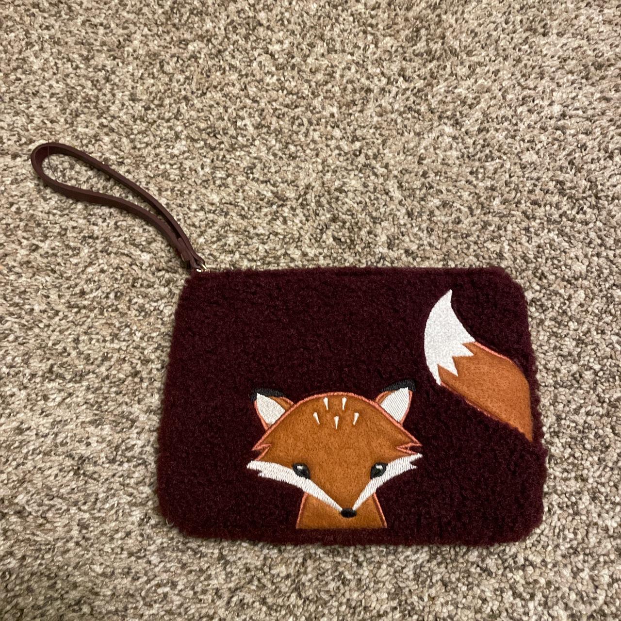 old navy fox wallet/mini purse, cute, never used - Depop