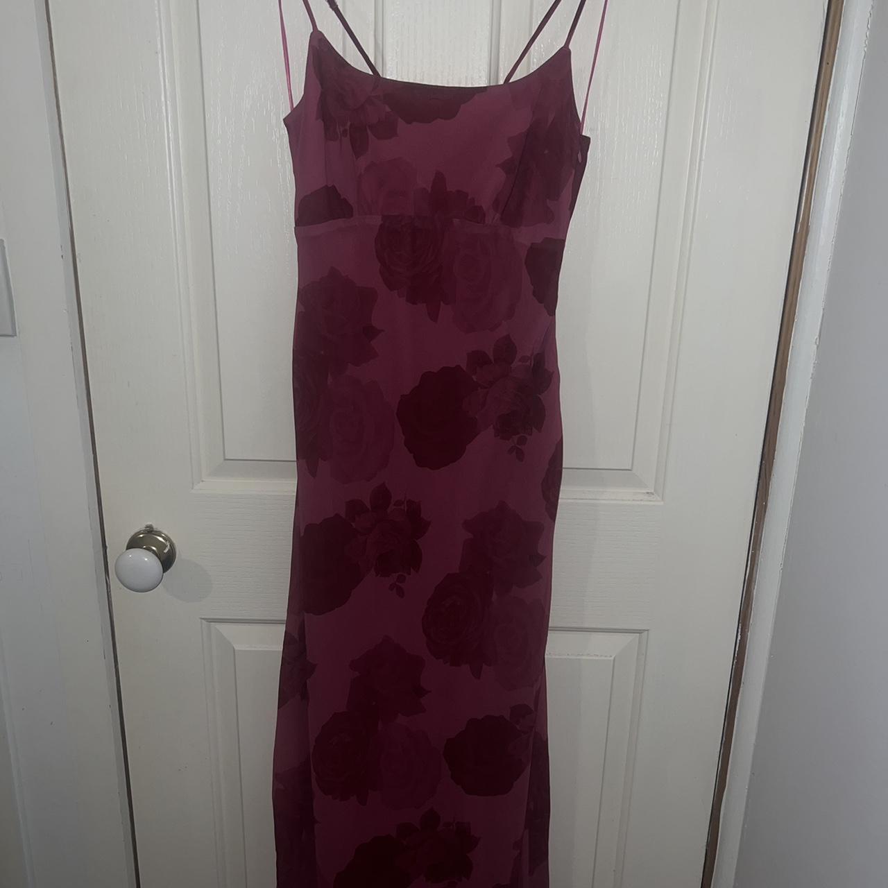 Glassons rose maxi dress Size 10 New without tags - Depop