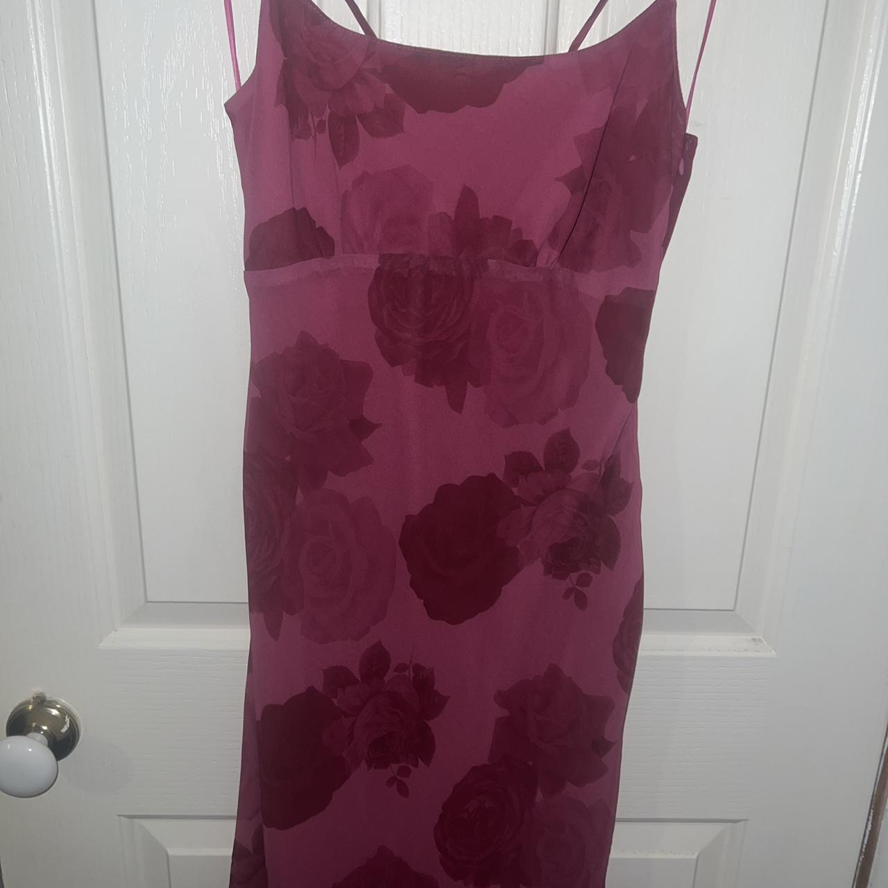 Glassons rose maxi dress Size 10 New without tags - Depop