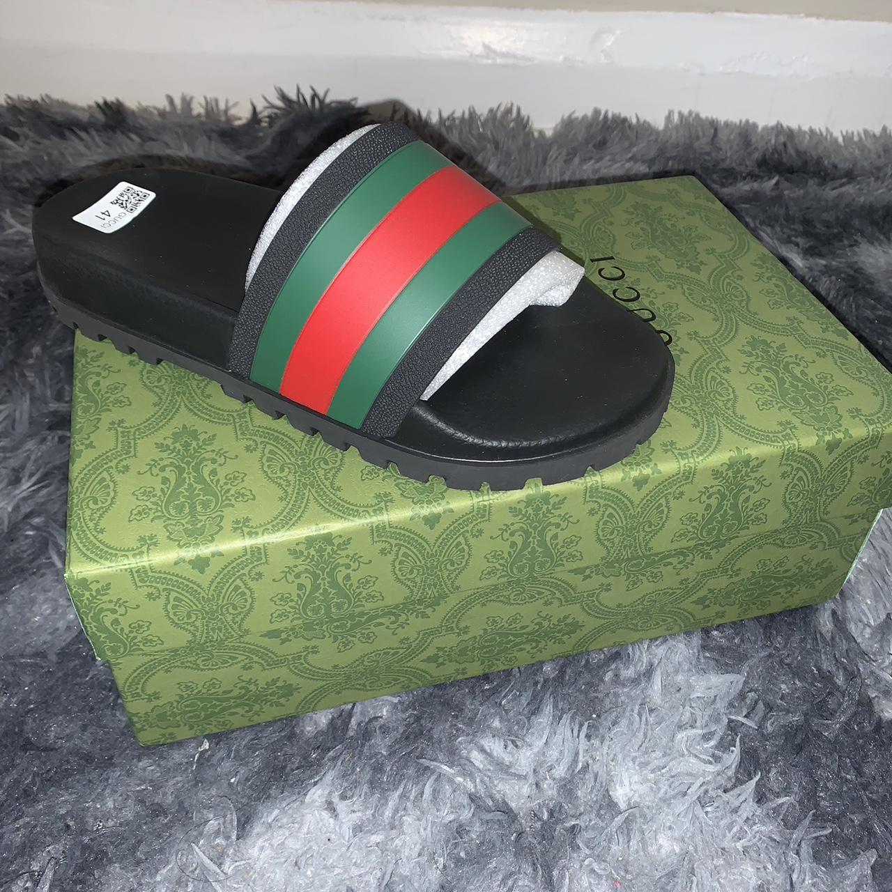 Gucci sliders Web runner Size 7 Message me for more... - Depop