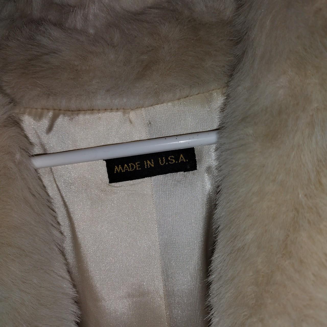 Fur coat made in USA vintage has a few little marks... - Depop