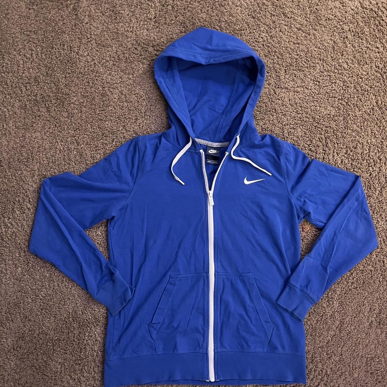 Large Blue Nike Women’s Jacket-GREAT CONDITION!! - Depop