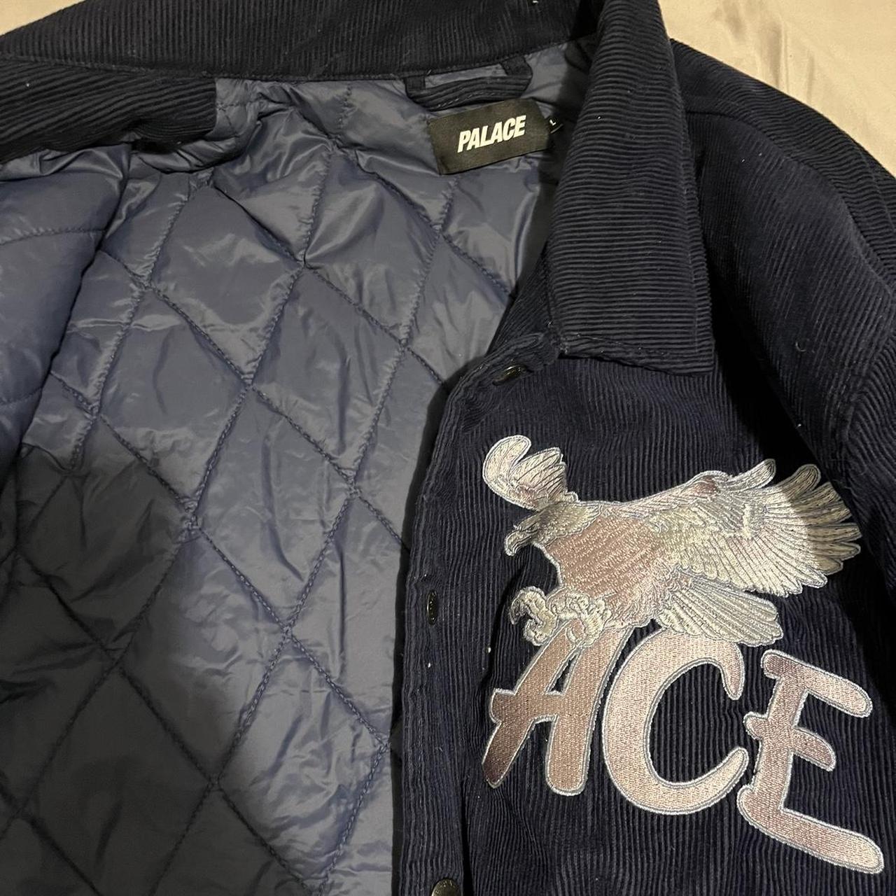 Sickkk corduroy navy dark blue palace jacket with... - Depop