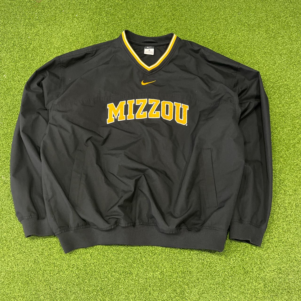 Center swoosh Nike Mizzou Tigers windbreaker jacket.... | Depop