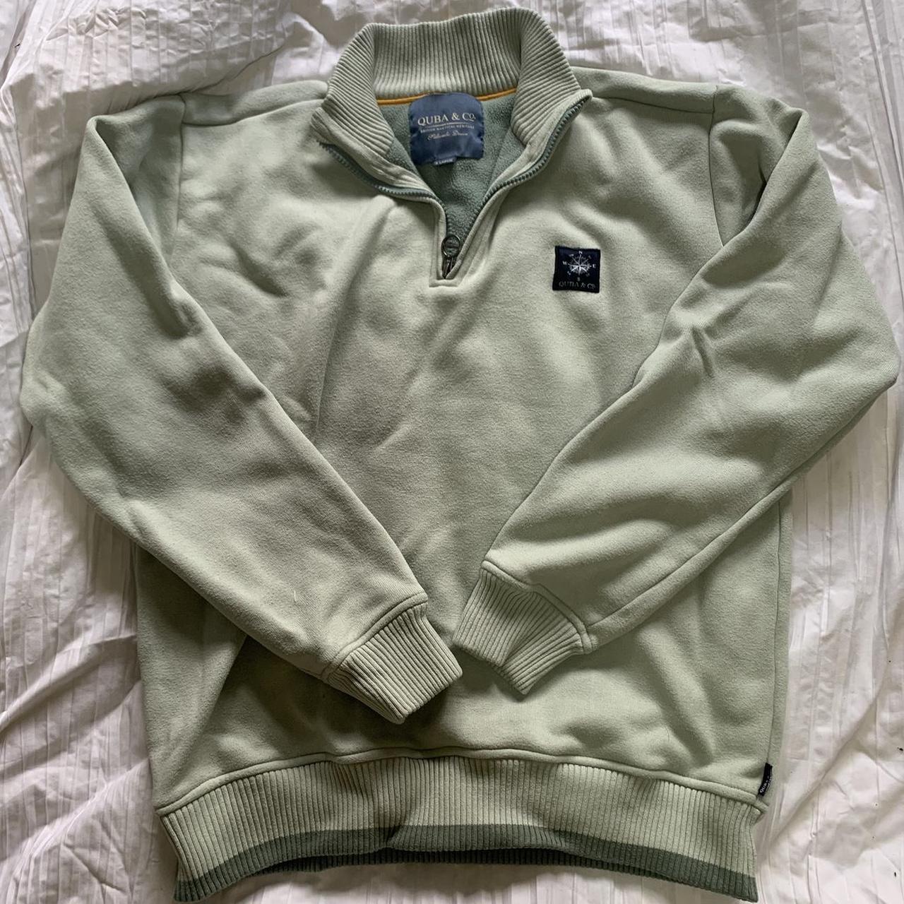 sage green fleece super warm with fluffy... - Depop