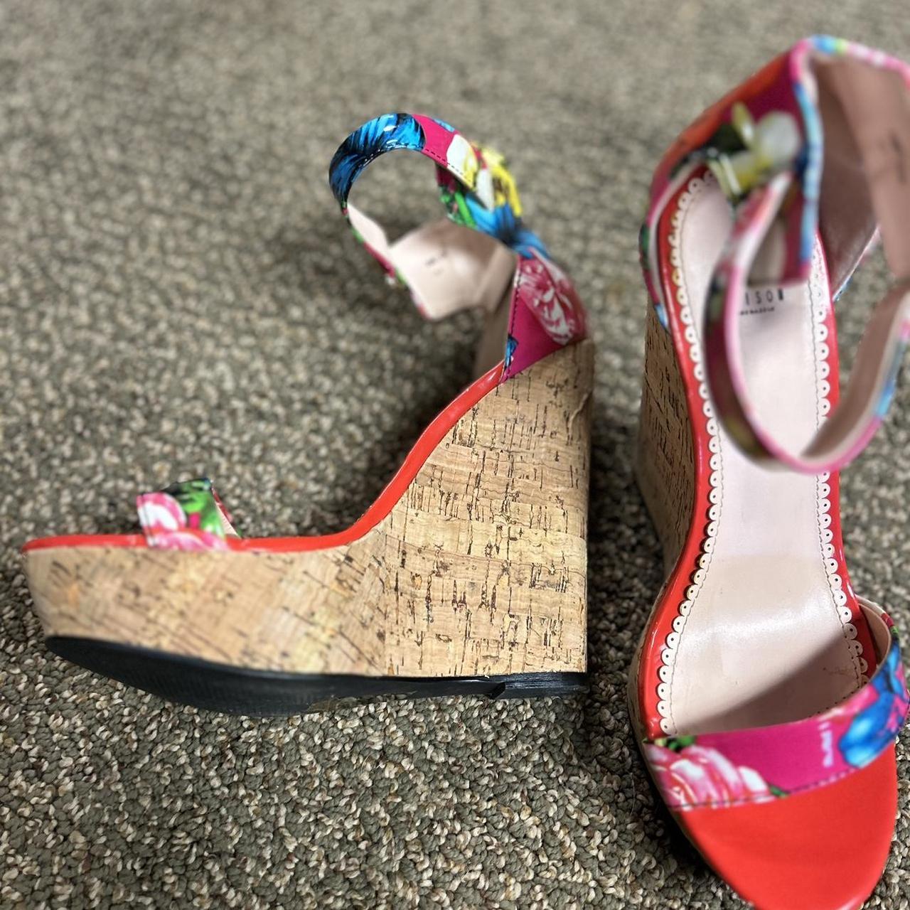 Madison by shoe dazzel wedge platform sandal size 8... - Depop