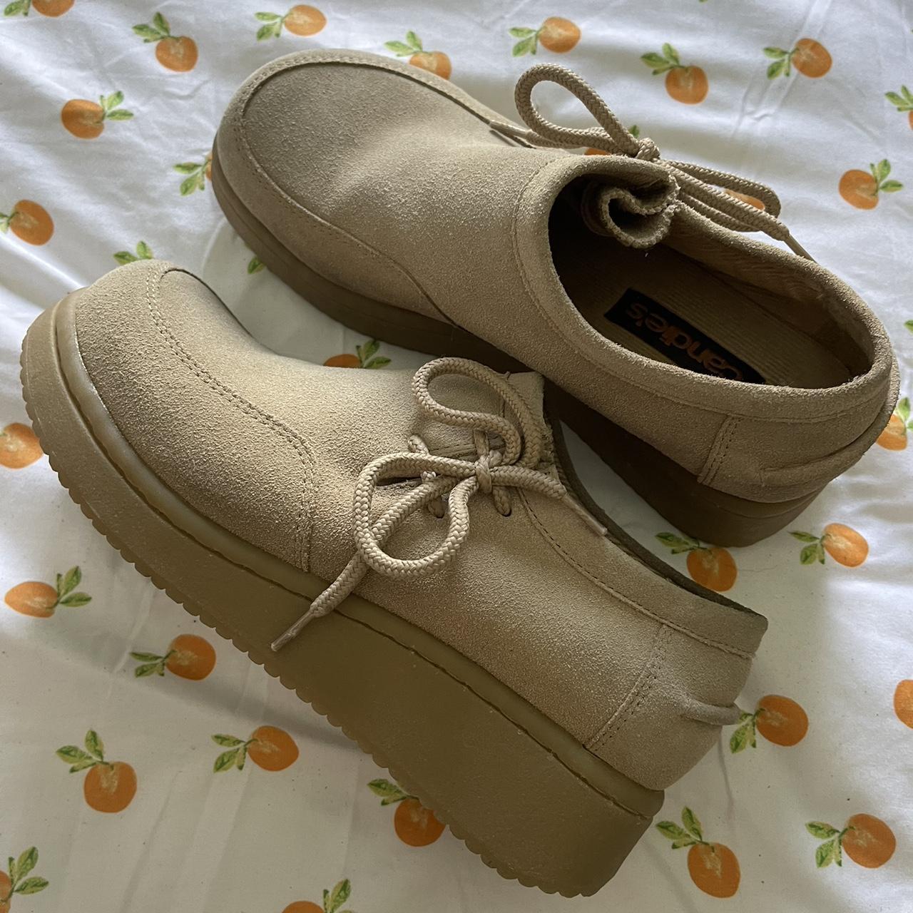 Vintage candies platform suede shoes, they have a... - Depop