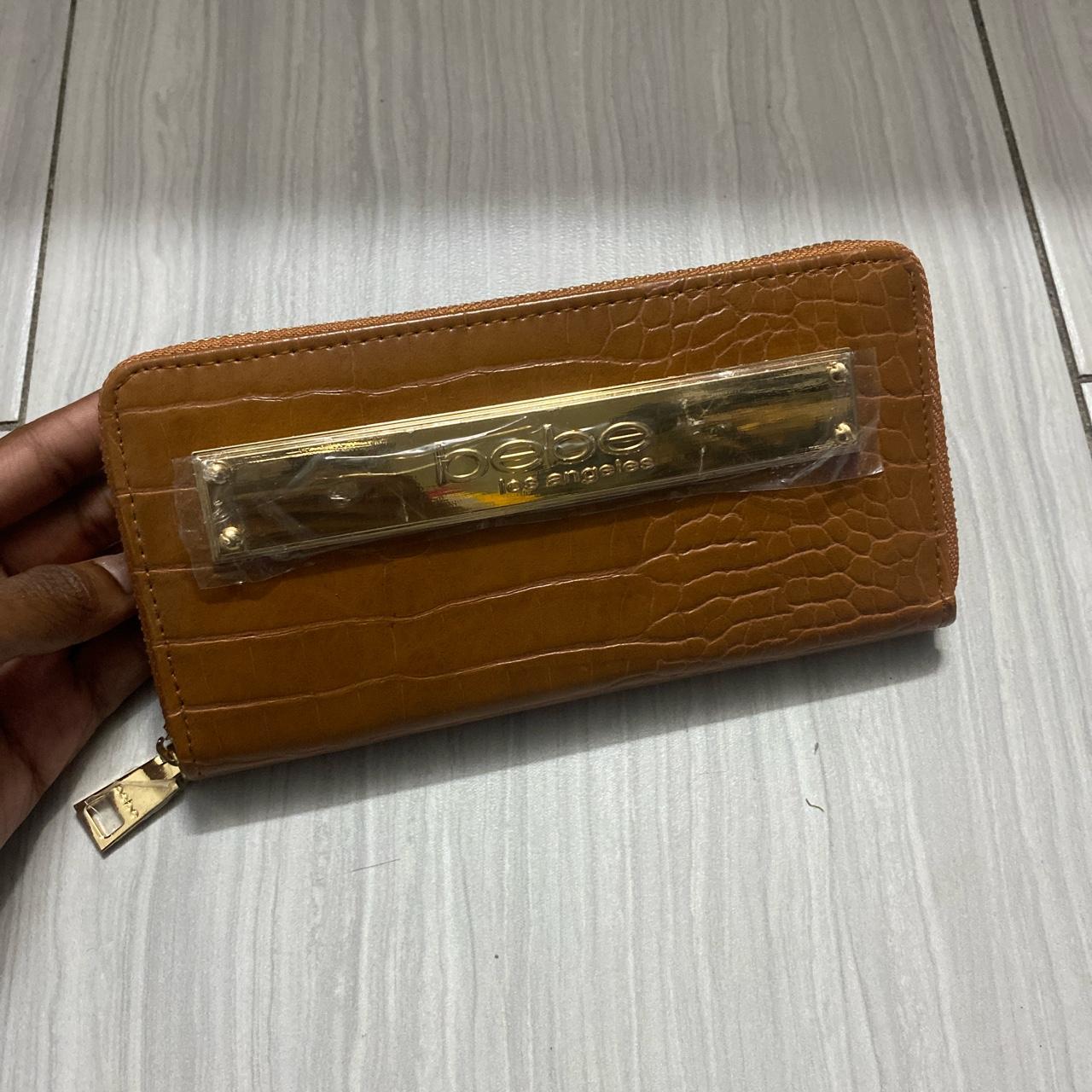 Brown bebe wallet, never used - Depop