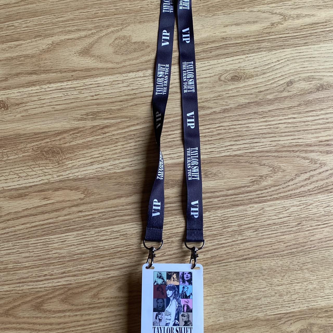 Taylor Swift Eras Tour VIP lanyard with Taylor Swift... - Depop