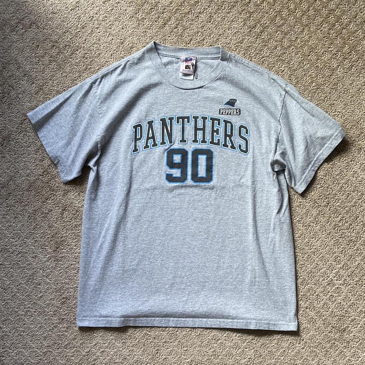 2000s Carolina Panthers Peppers #90 tee size L but... - Depop