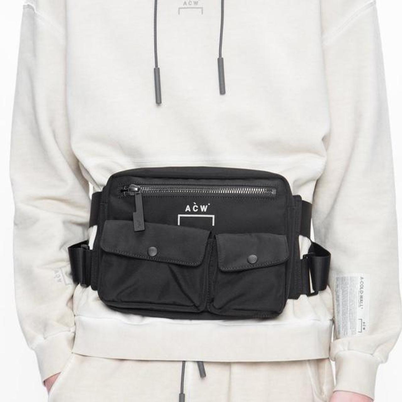 A-COLD-WALL / ACW black utility abdomen/chest bag,... - Depop