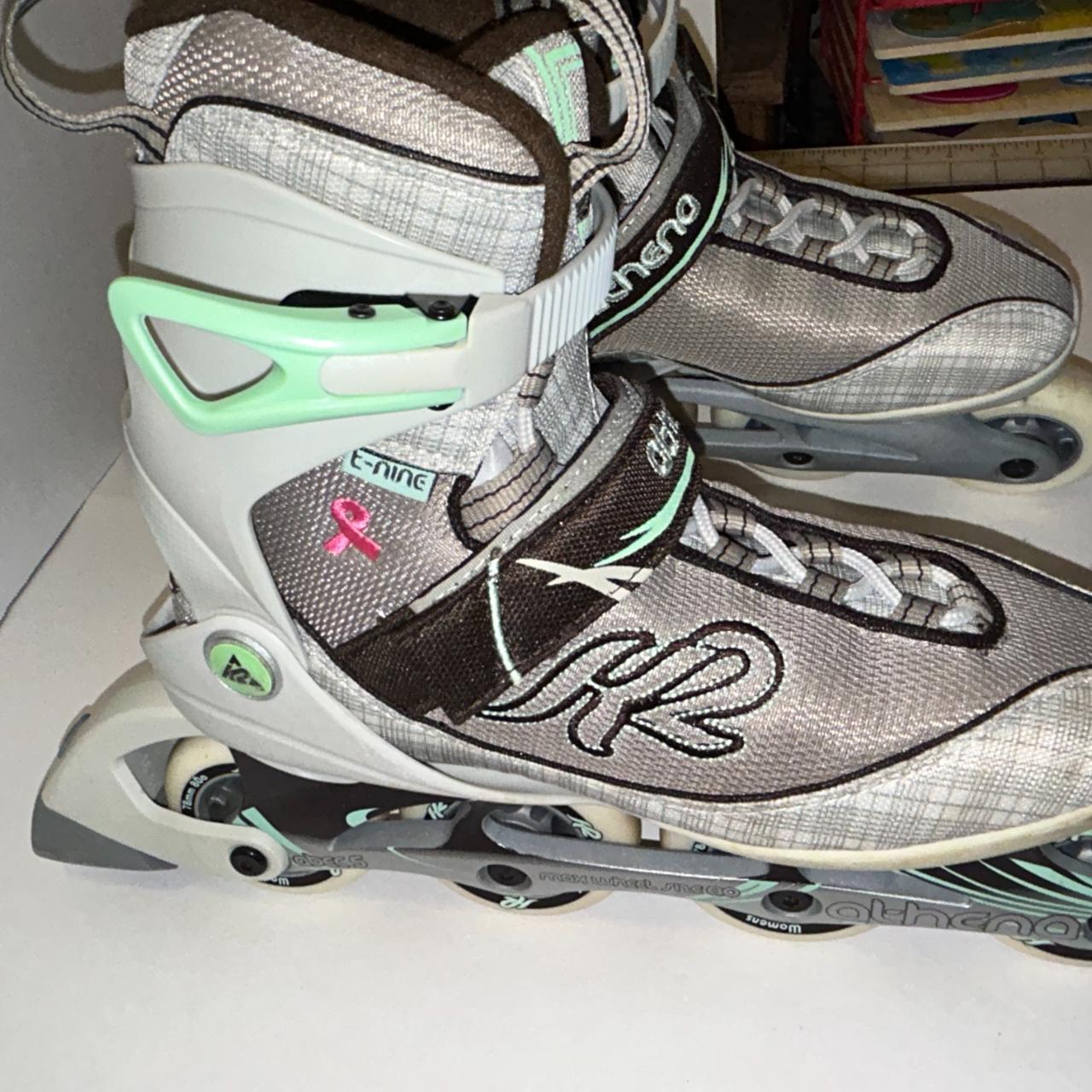 K2 Athena W Inline Skates Sz 8 Roller Blades T-Nine... - Depop