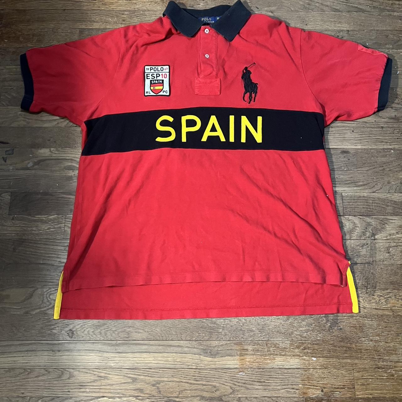Red Polo Ralph Lauren Spain polo shirt #polo | Depop