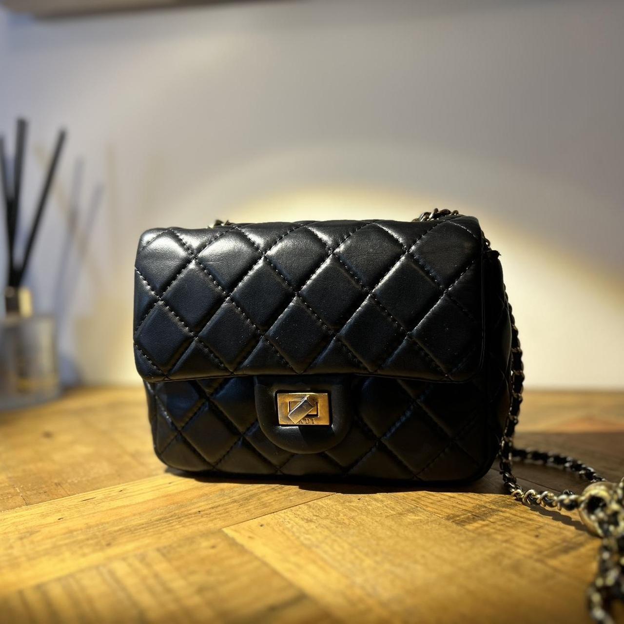 Small black SADI bag with gold hardware and an... | Depop