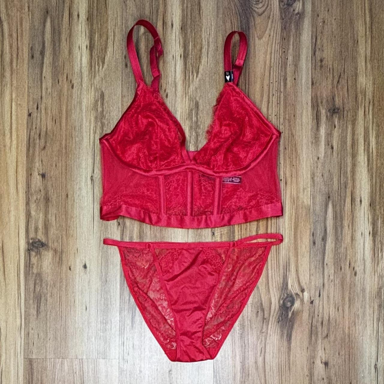 Victorias Secret Intimates Bustier and Panties Set... | Depop