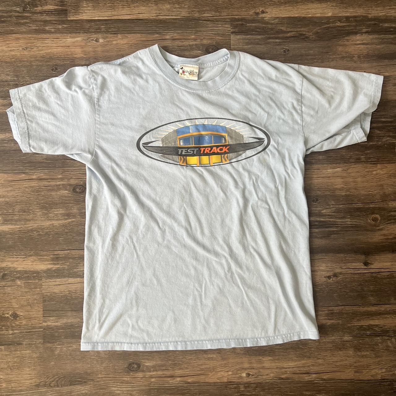 Vintage 2000’s Disney Test Track T-Shirt -Sized L... | Depop