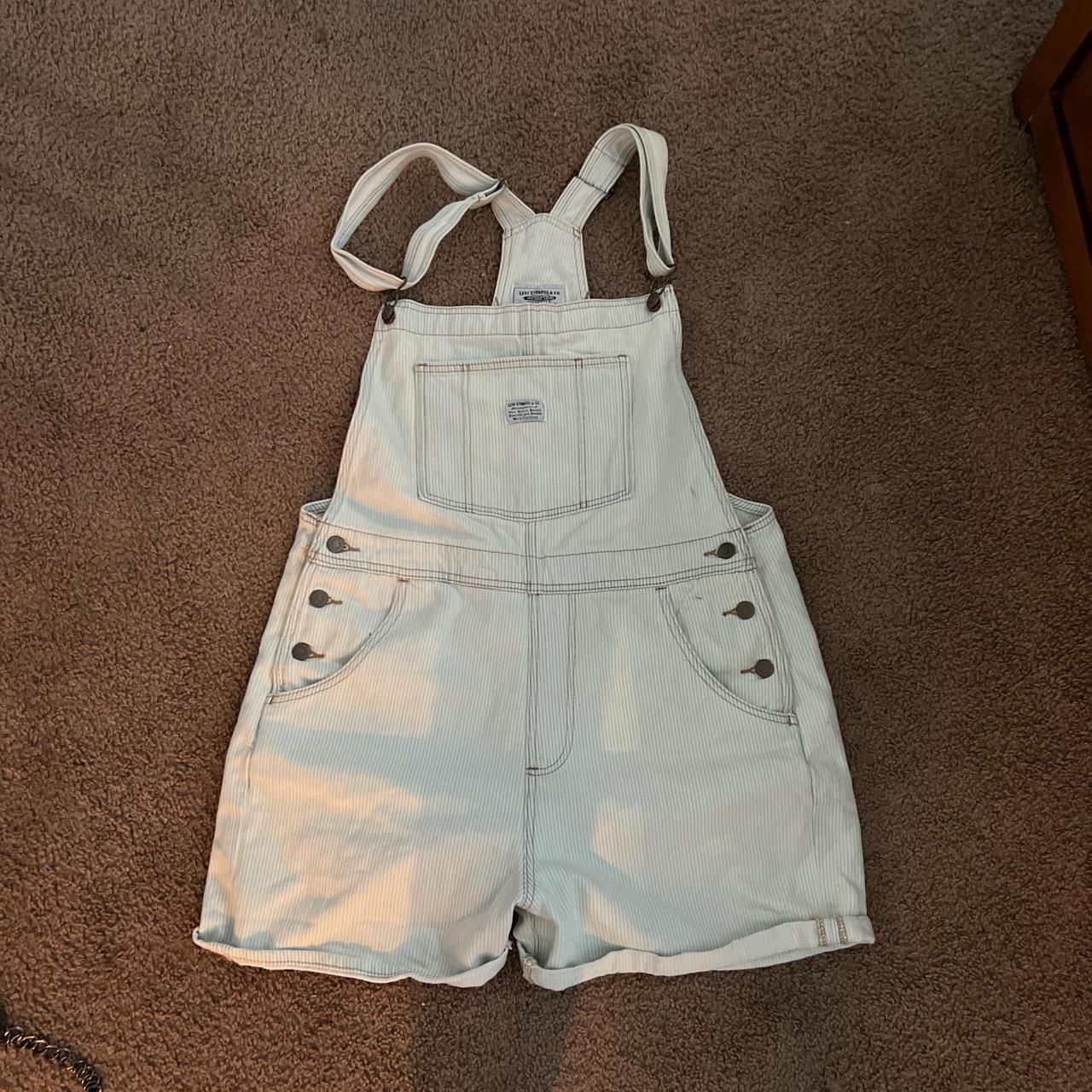Levi short overalls special addition sale - Depop