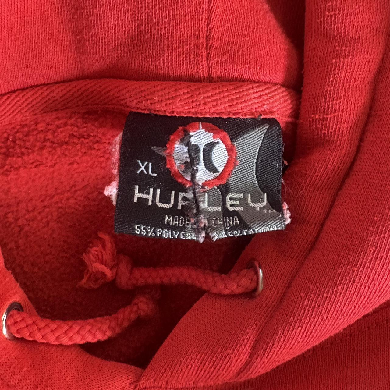 red surfwear hurley grail amazing fade vintage still... | Depop