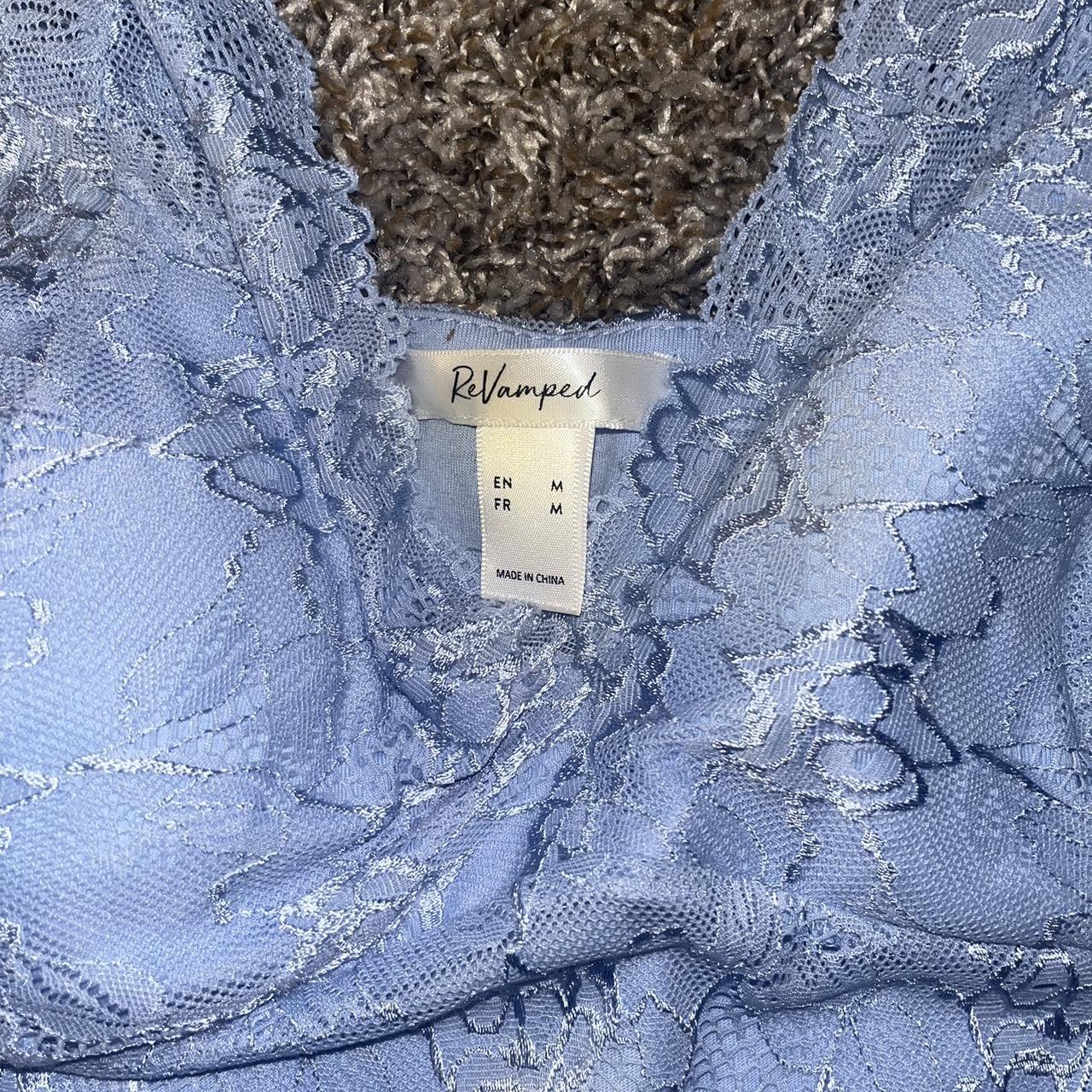 Baby Blue Lace Bodysuit! 🦋 Revamped Size [M] - Depop