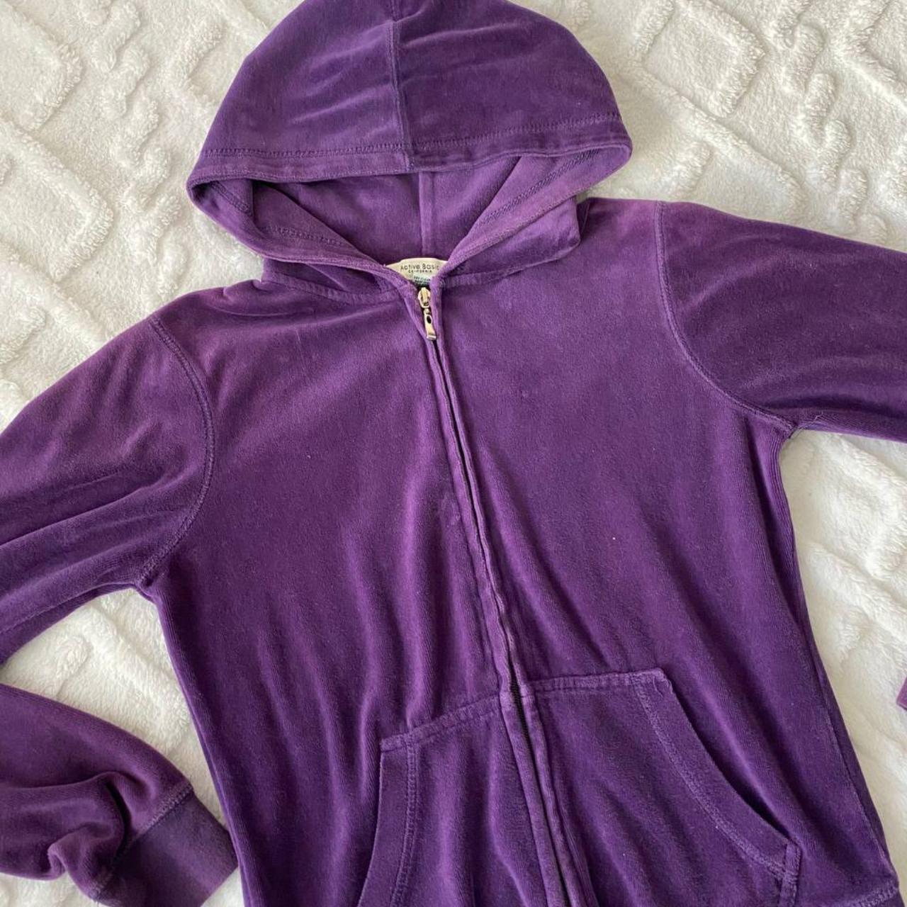 A purple zip hoodie. Comfortable and cozy. - Depop