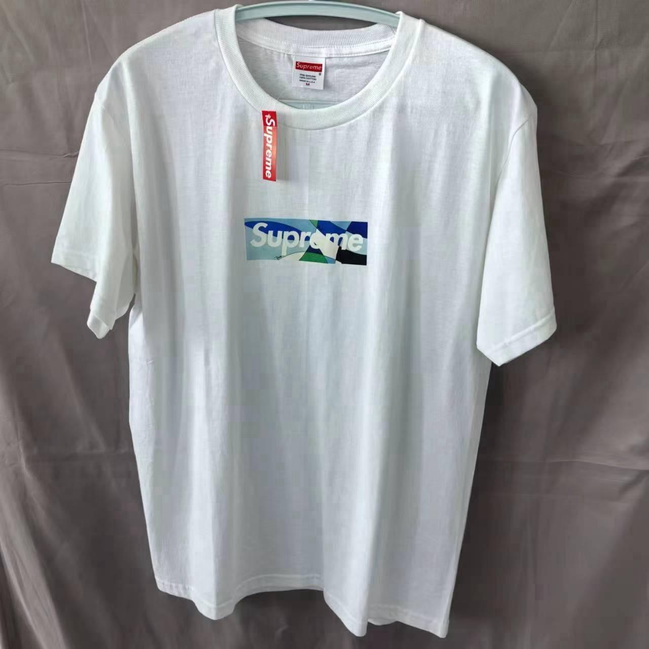 Supreme White Men's T-Shirt Size: M Spring/Summer... - Depop