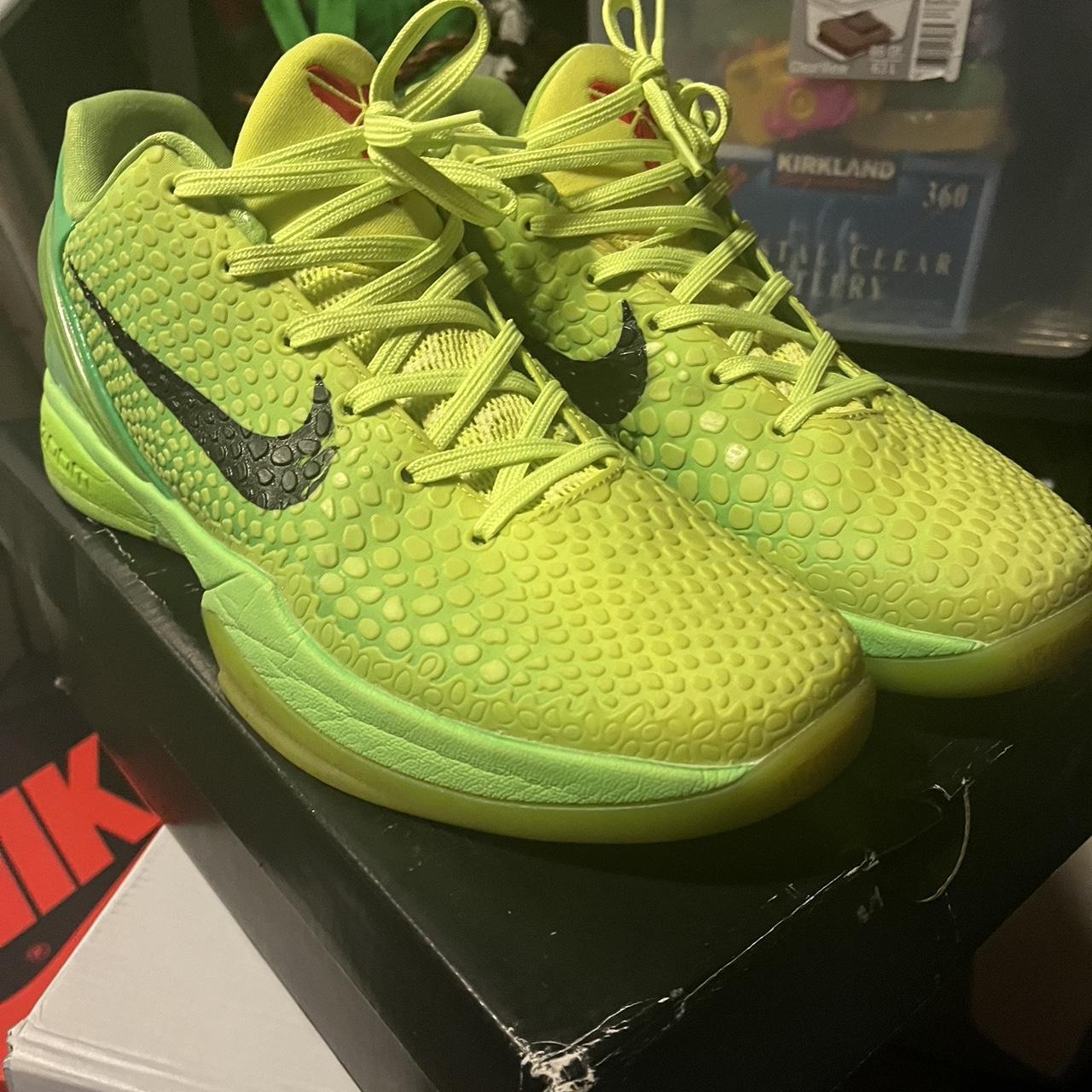 Nike Kobe 6 Protro “Green Glow” basketball trainers... - Depop