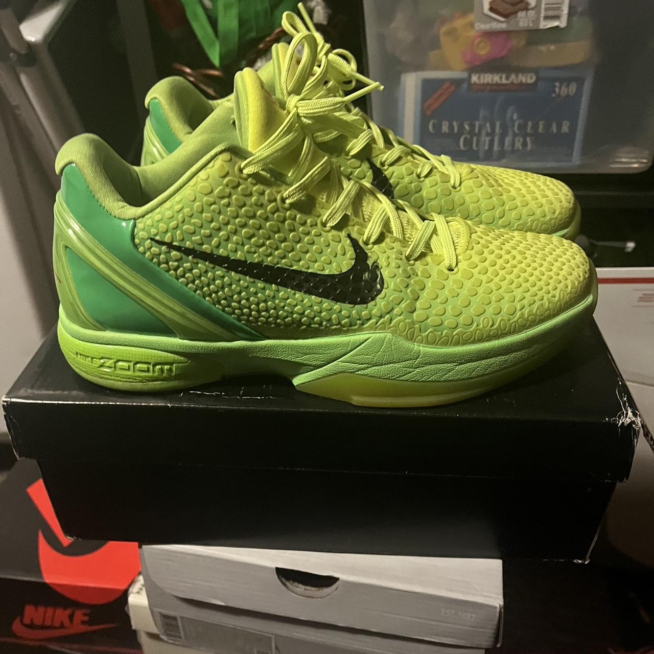 Nike Kobe 6 Protro “Green Glow” basketball trainers... - Depop