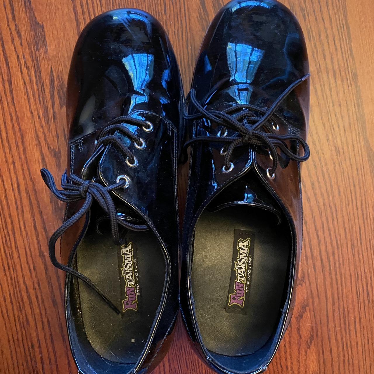 Black fish tank shoes worn twice - Depop