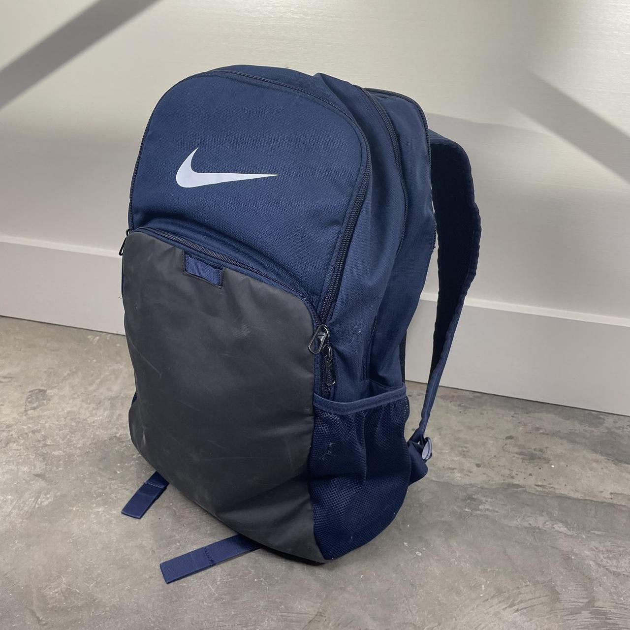 Nike Navy Blue Basketball School Sports Backpack Bag - Depop