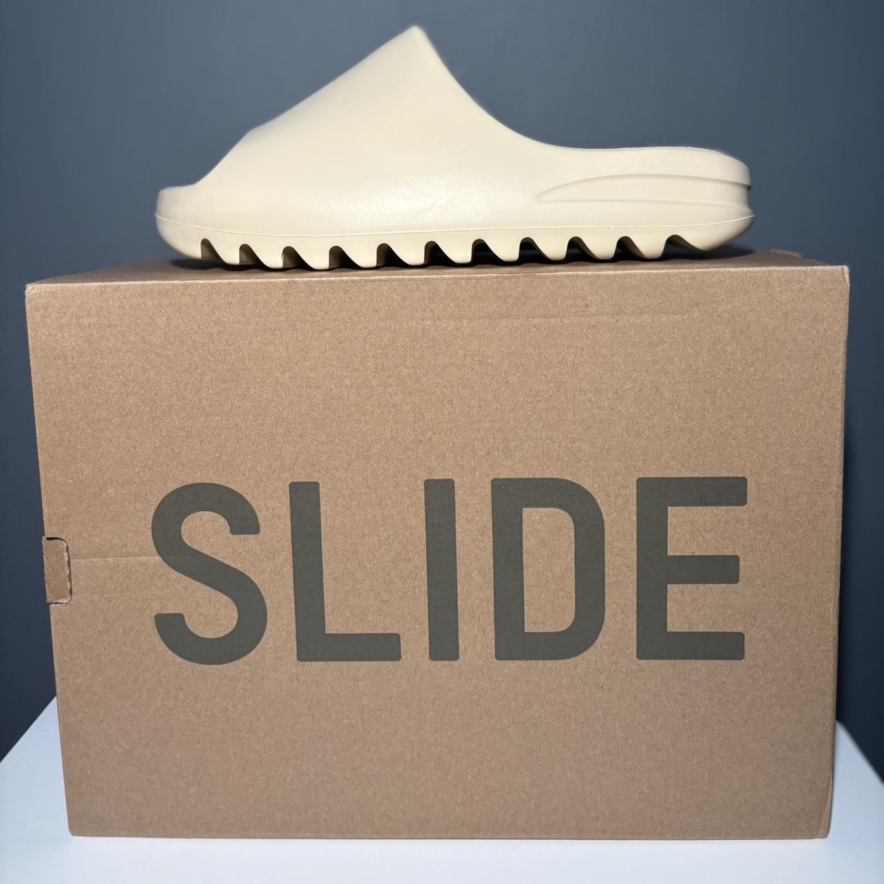 YEEZY SLIDES BONE NO RECEIPT AUTHENTIC DM IF ANY... | Depop