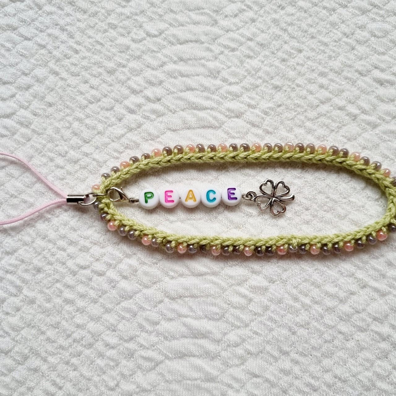 Mobile bracelet "Peace" Girls Women... | Depop