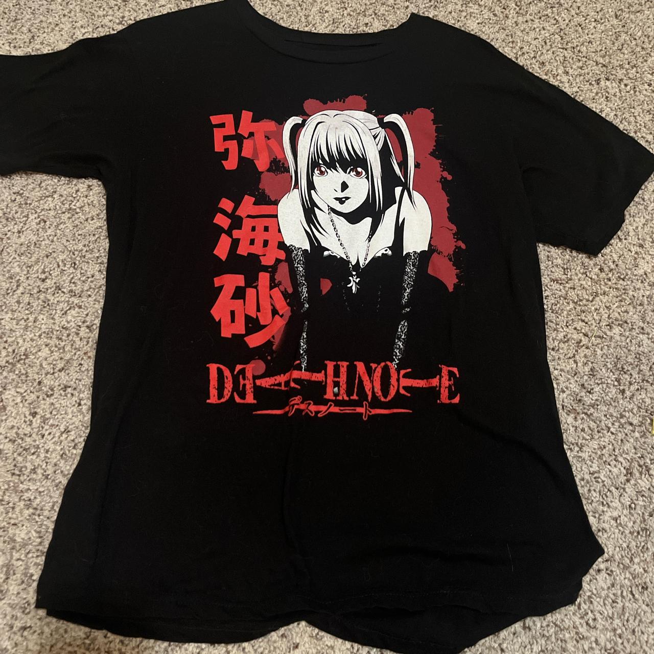 death note misa amane t shirt large not worn much,... - Depop