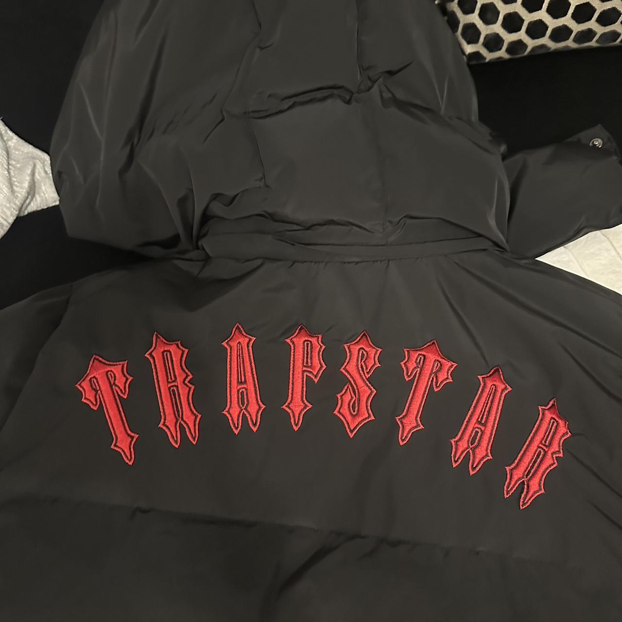 Medium black and red trapstar iron gate with a... - Depop