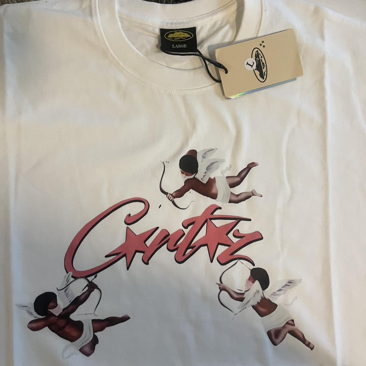 White graphic tee Corteiz t shirt #streetwear... | Depop